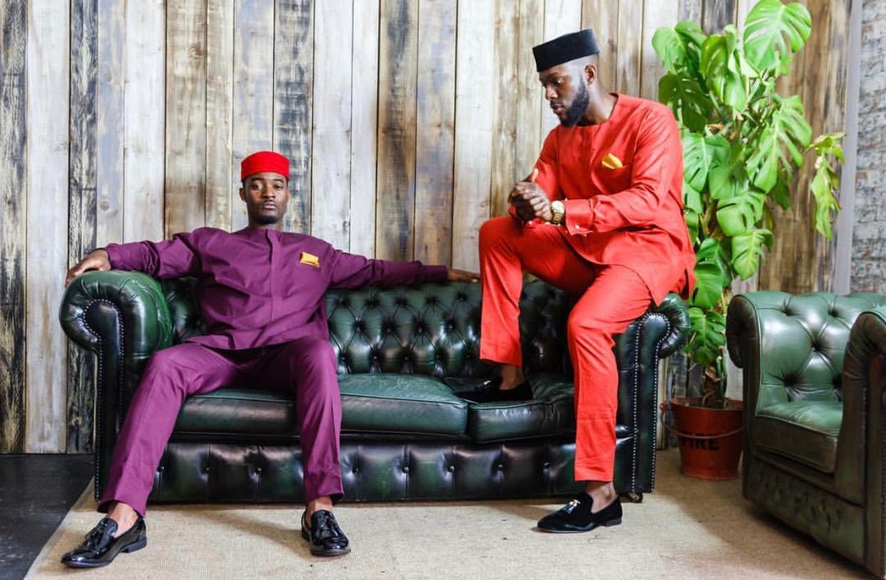 Red Oga Faaji African Native Hat Foldable Velvet Hat Kente Kufi Hat ...