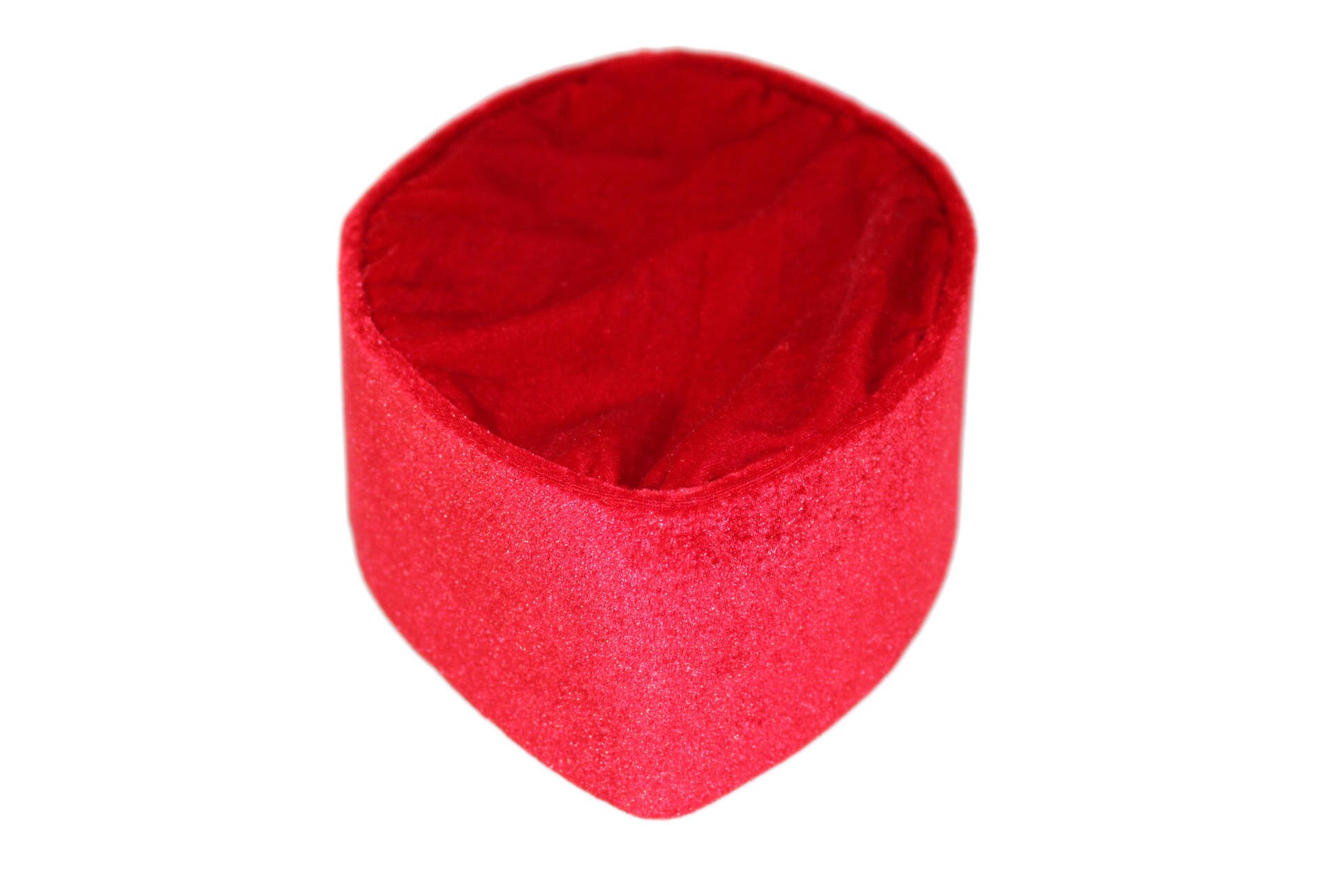 Red Oga Faaji African Native Hat Foldable Velvet Hat Kente Kufi Hat ...
