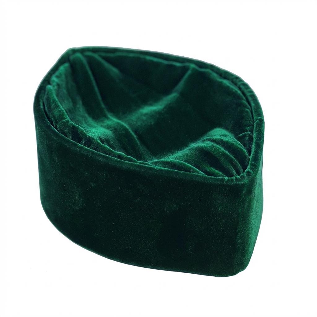 Green Oga Faaji African Native Hat Foldable Velvet Hat - Etsy