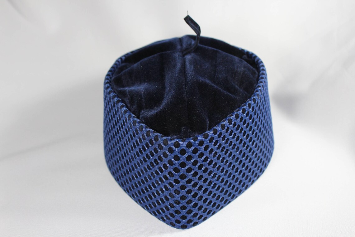 Navy Blue Oga Faaji African Native Hat Foldable Velvet Cap | Etsy