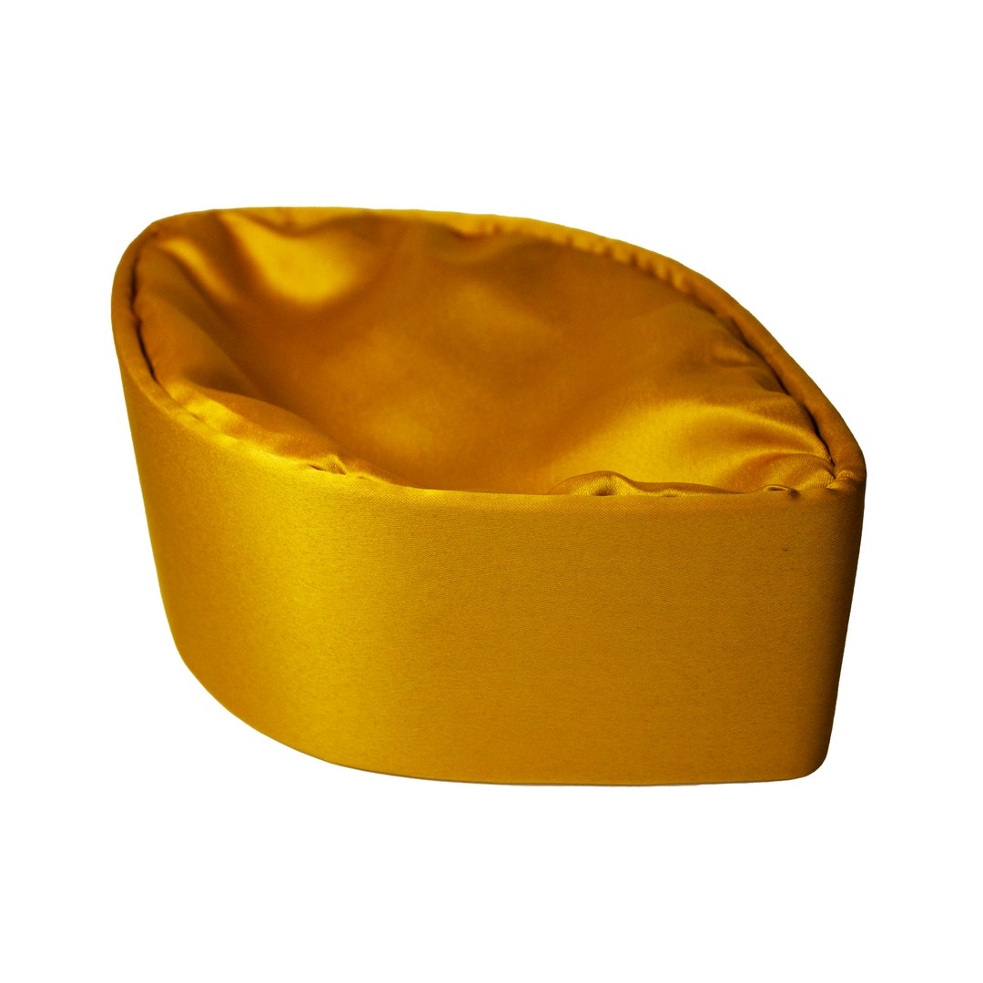 Mustard Gold Satin African Hat by Oga Faaji African Native Hat African ...
