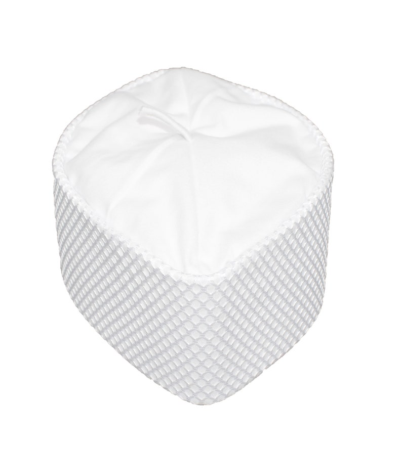 White Net Oga Faaji African Native Hat Foldable Velvet Hat - Etsy