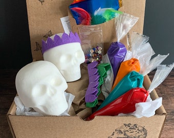 DIY Sugar Skull Kit/dia De Los Muertos Kit - Etsy