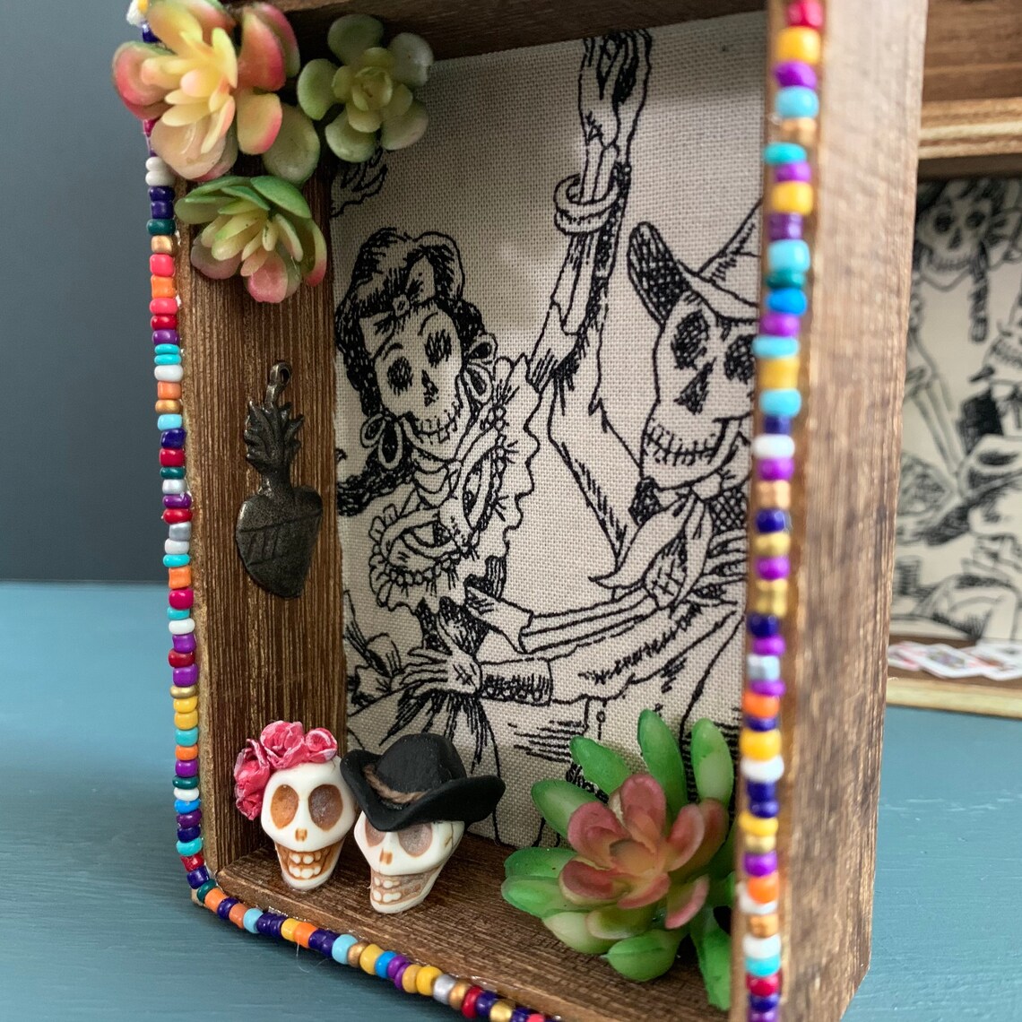 Shadow Box Day of The Dead Miniature Nichos. | Etsy