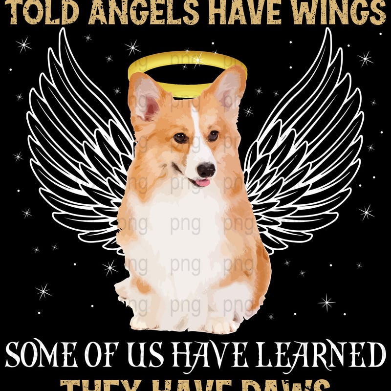 Corgi Angel - Etsy