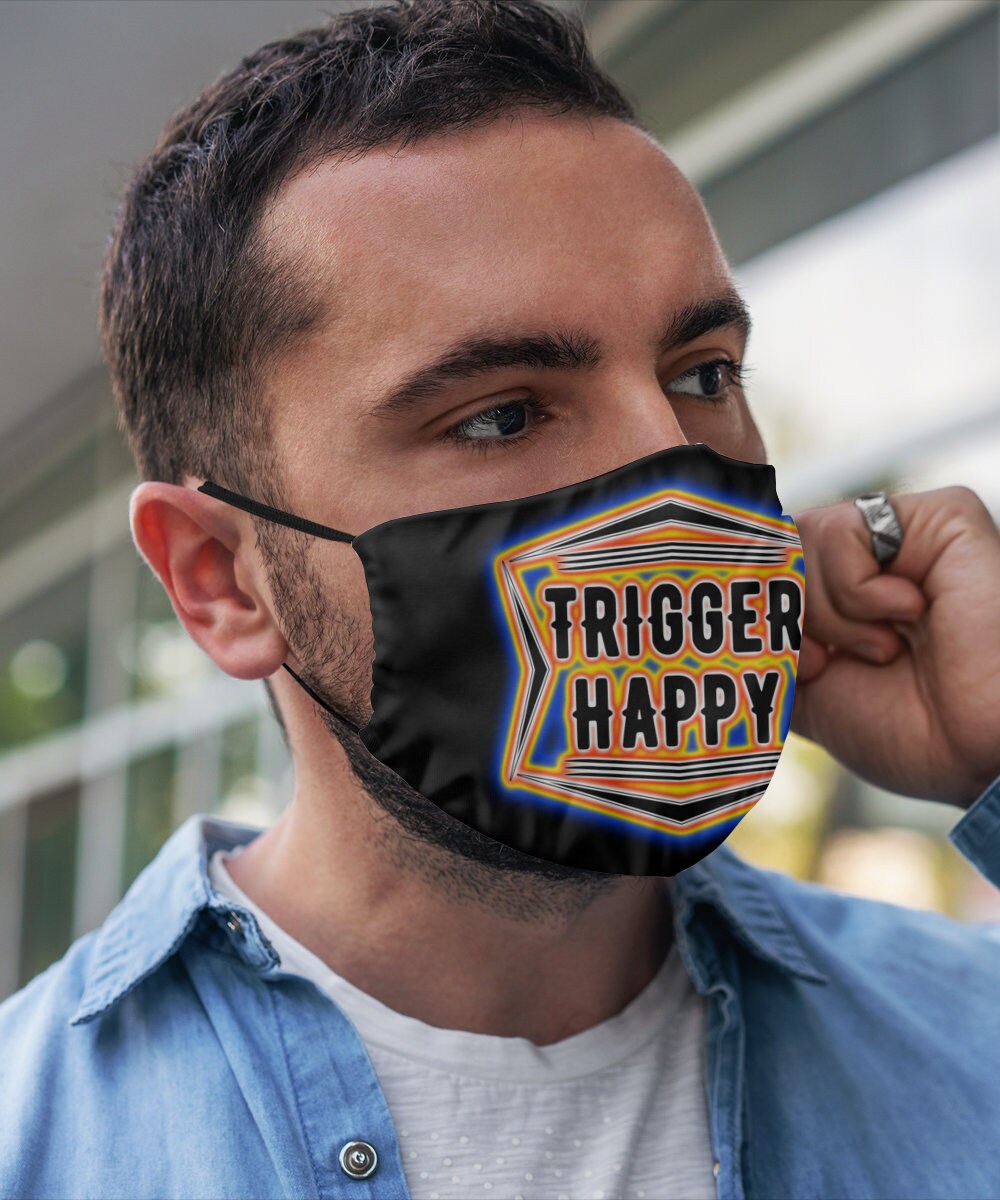 Trigger happy face mask cloth covering | Etsy