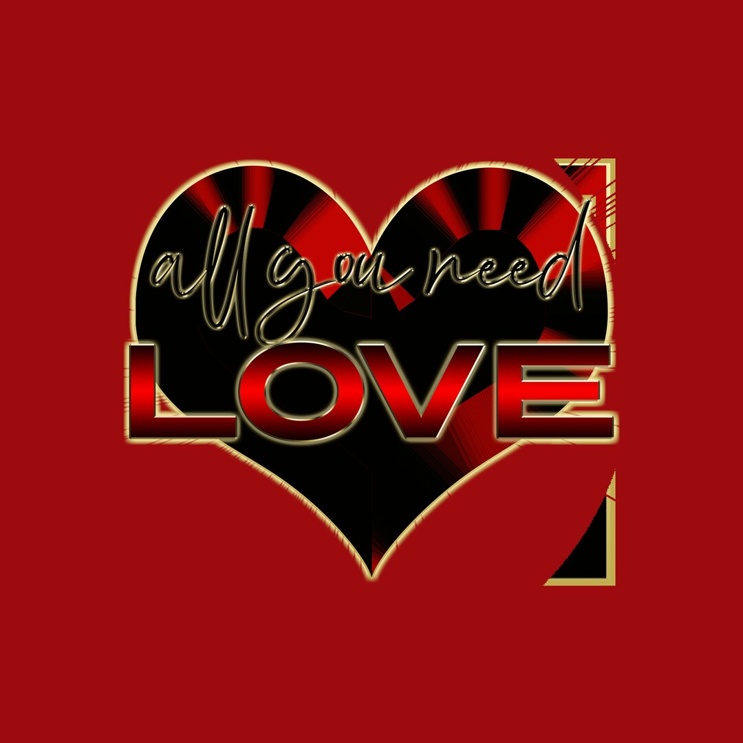 LOVE Digital Print Downloadable Printable Digital Design - Etsy