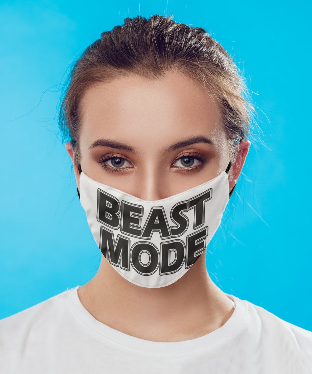 Beast Mode Face Mask Cloth Covering - Etsy