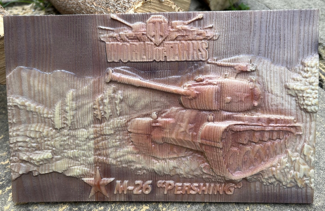 World of Tanks Wood Carving Multicolor Picture Woodworking - Etsy