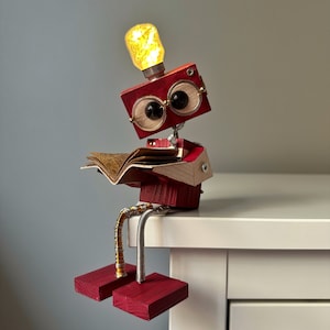 Steampunk Decor, Robot Toy, College Student Gift, Steampunk Robot, Dorm ...