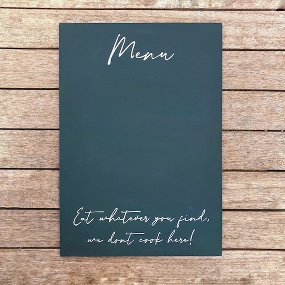 Menu Sign Kitchen Decor Custom Chalkboard Sign Chalkboard - Etsy