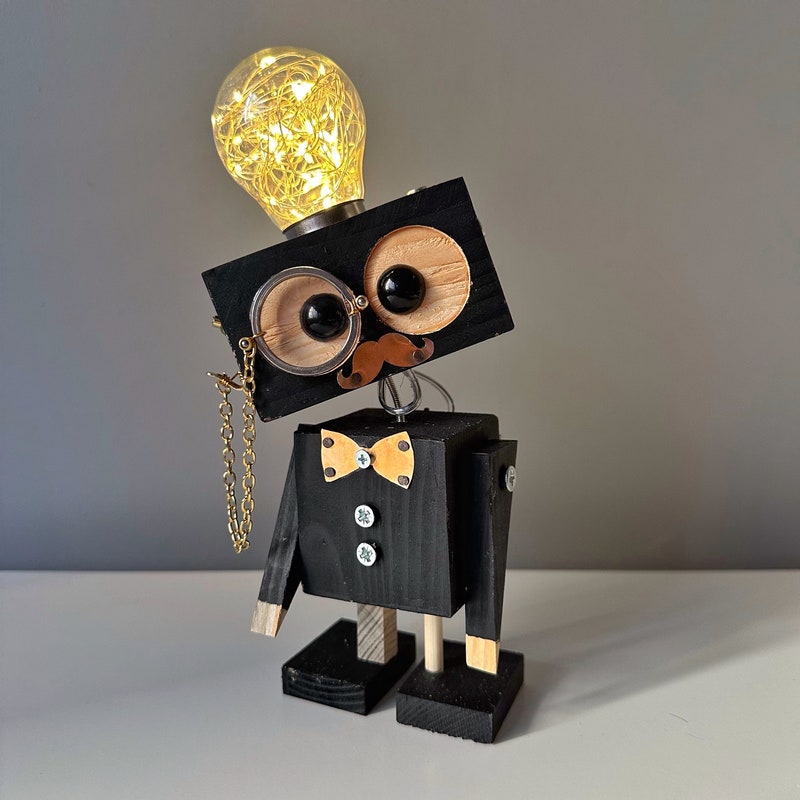 Robot Lamp - Etsy