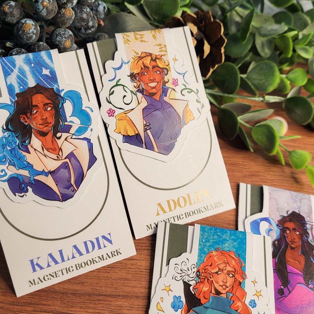 Stormlight Archive Magnetic Bookmarks Kaladin Adolin Shallan Jasnah ...