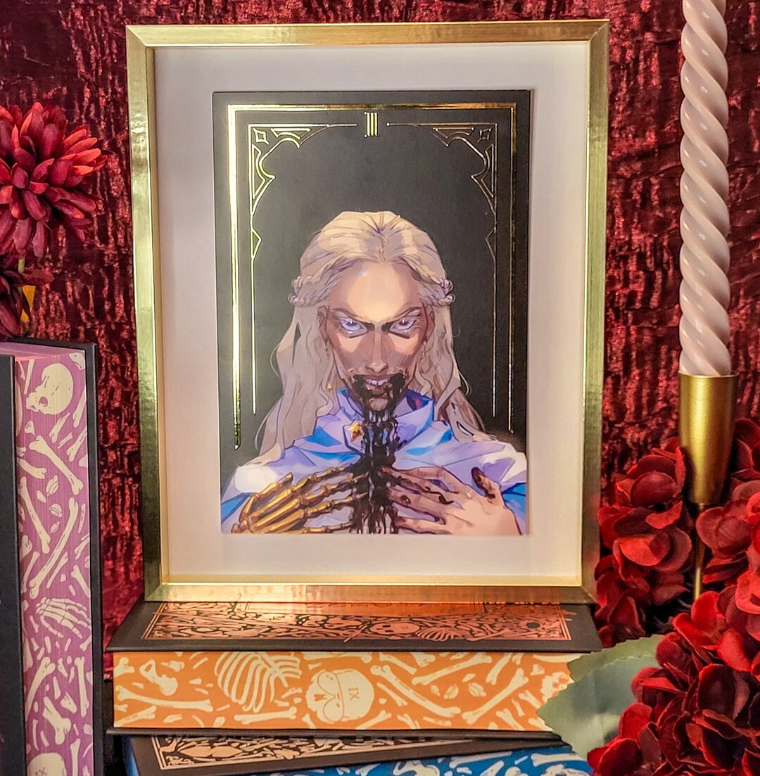 TLT the Locked Tomb Book Series Art Print A5 Gold Foil - Etsy