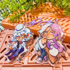 BSD Acrylic Keychains Anime Bungo Cute Glitter 7cm Keychains - Etsy