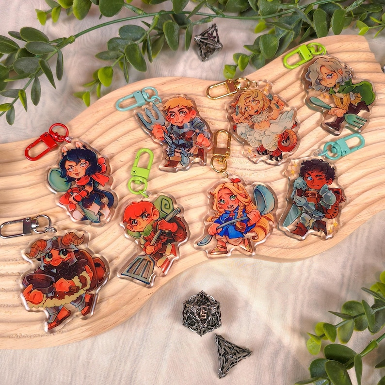 DUNGEON MESHI 7cm Acrylic Keychains | Delicious in Dungeon Cute Anime ...