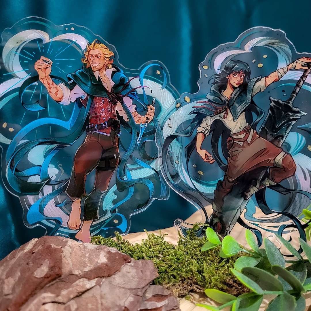 Mistborn Kelsier Vin Standee 15cm Cosmere Book Merch Mistborn 1st Era ...