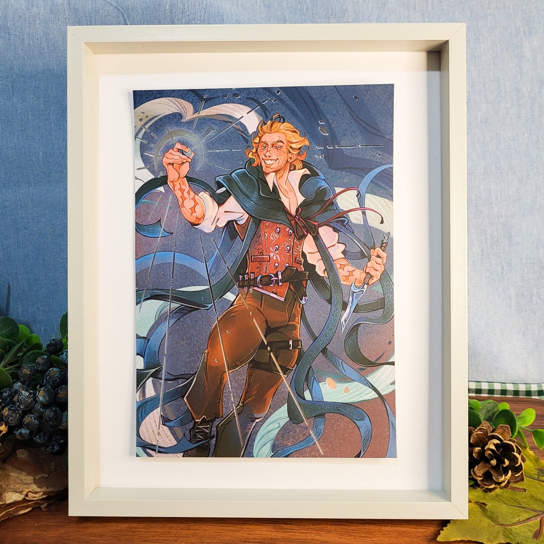 Mistborn Kelsier & Vin Silver Foil Print A5 Cosmere Book Merch Mistborn ...