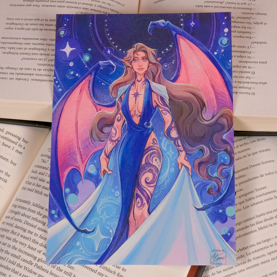 Feyre Night Court Queen ACOTAR Art Print | A Court of Thorns and Roses ...