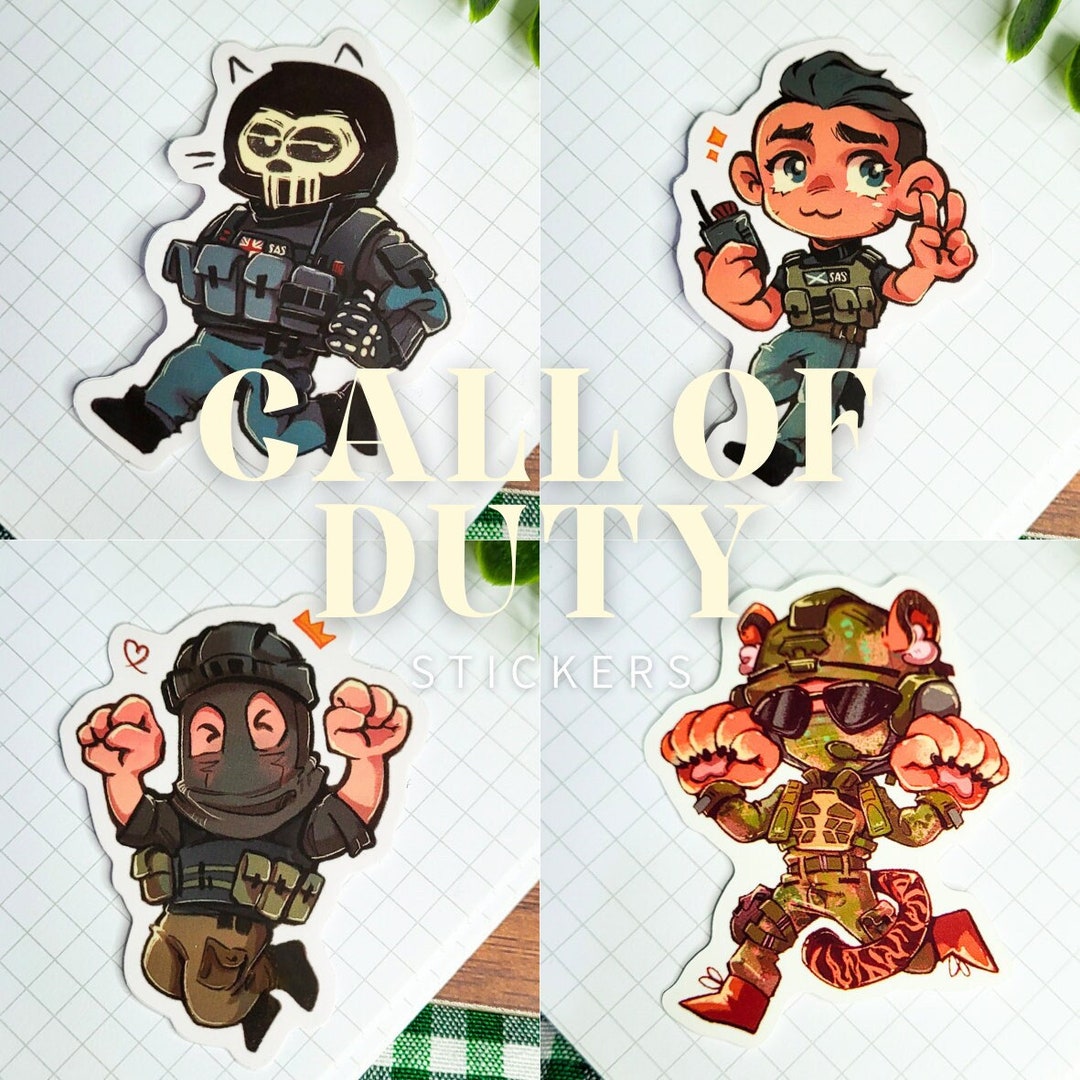 Call of Duty CODE MW2 MW3 Modern Warfare 6 Cm Vinyl Stickers - Etsy