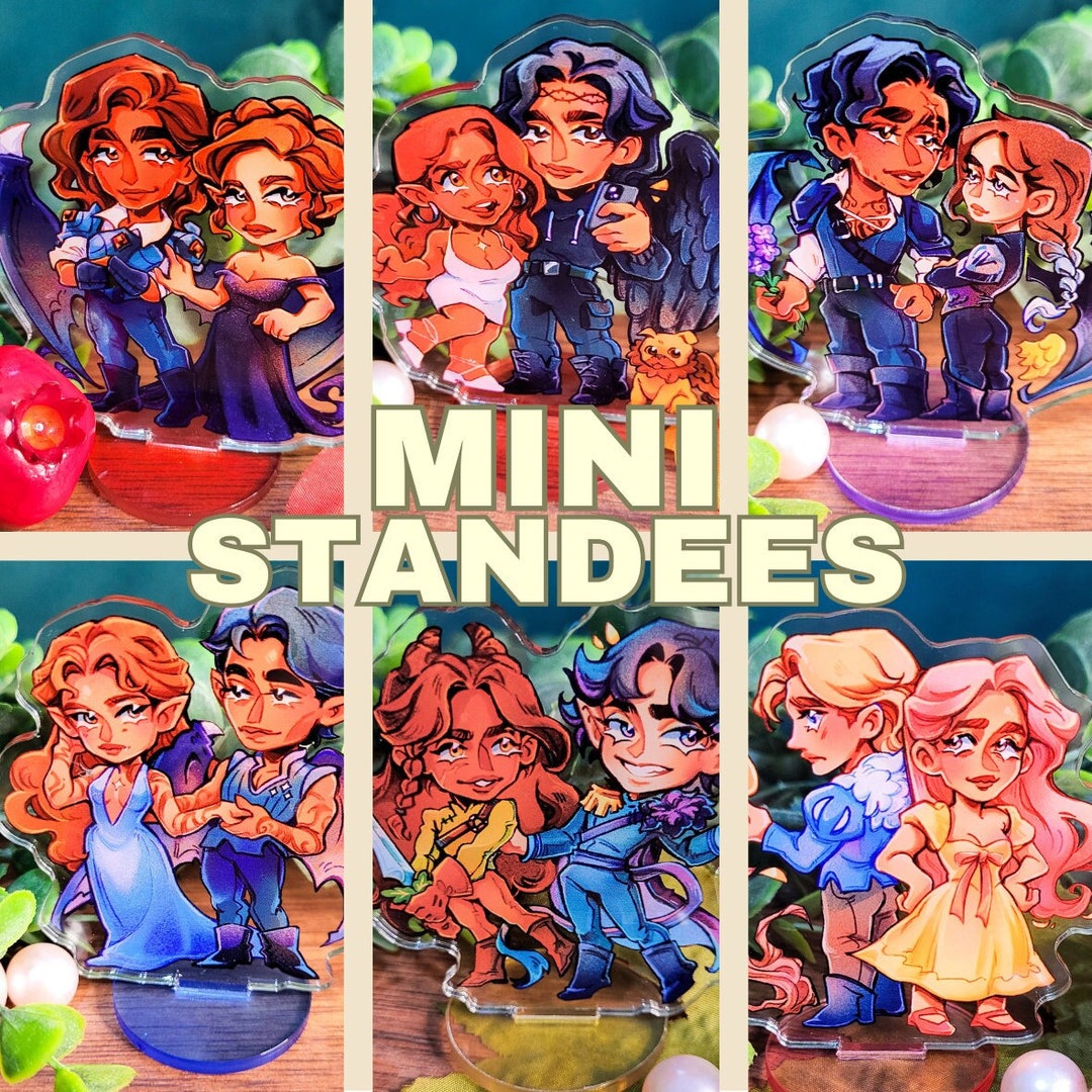 Bookish Mini Standees Fantasy Book Merch Bookshelf Decoration Booktok ...