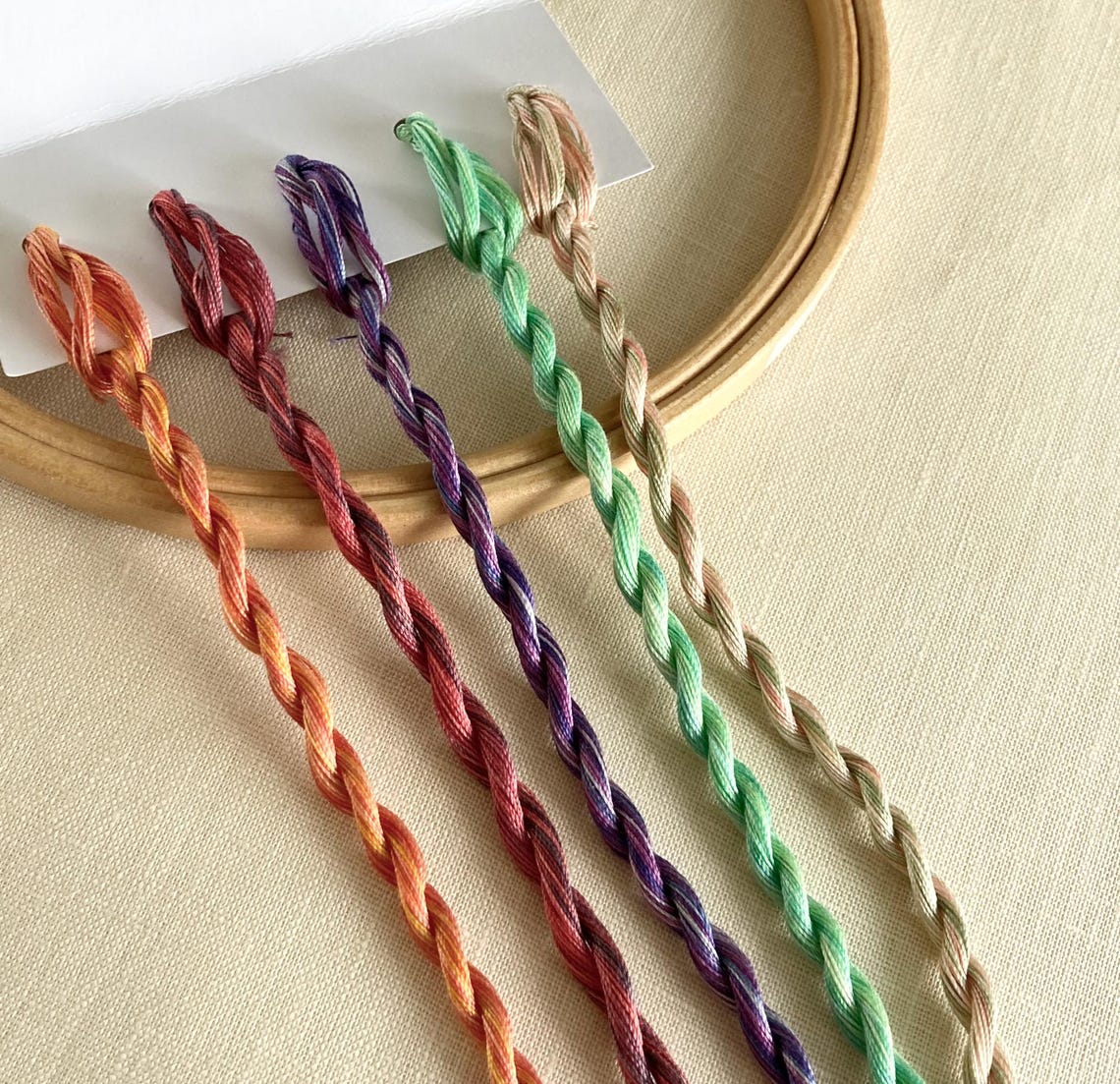 Variegated Cotton Hand Embroidery Thread Fine Perle 16 Five Highland ...