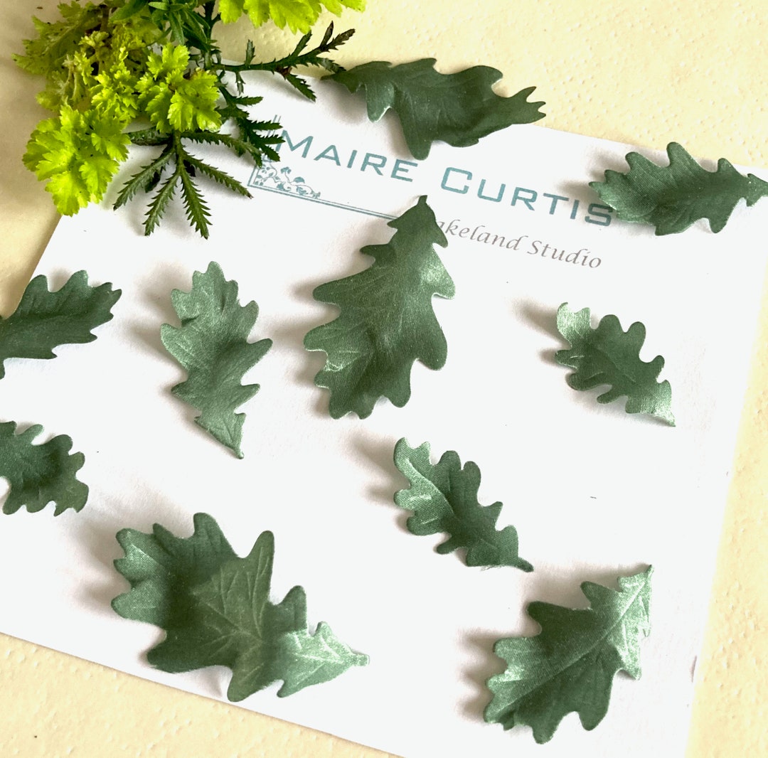 Handcrafted Silk Satin Oak Leaves: Wedding & Bridal Accessories - Etsy