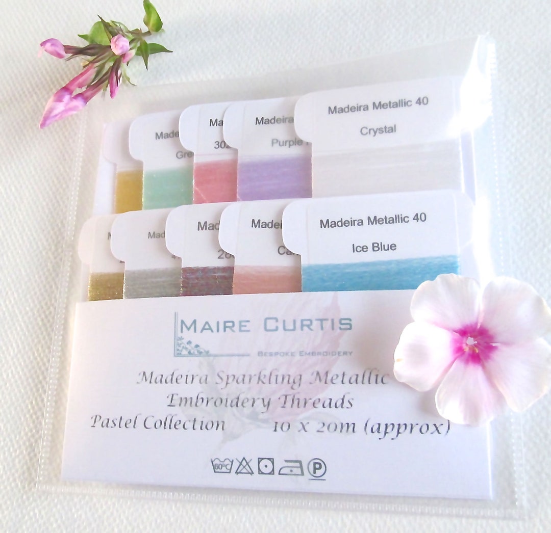 Sparkling Crystal Pastels Threads Pack, Sparkling Hand Embroidery ...