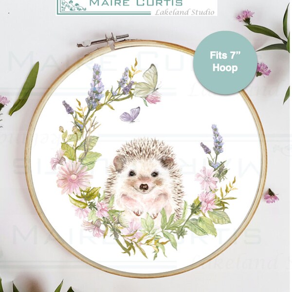 Hedgehog Embroidery - Etsy
