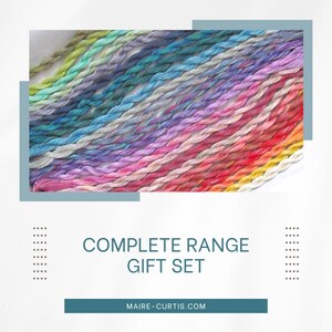 Variegated Cotton Hand Embroidery Thread Set 5 Irish Moss Colours. Gift ...