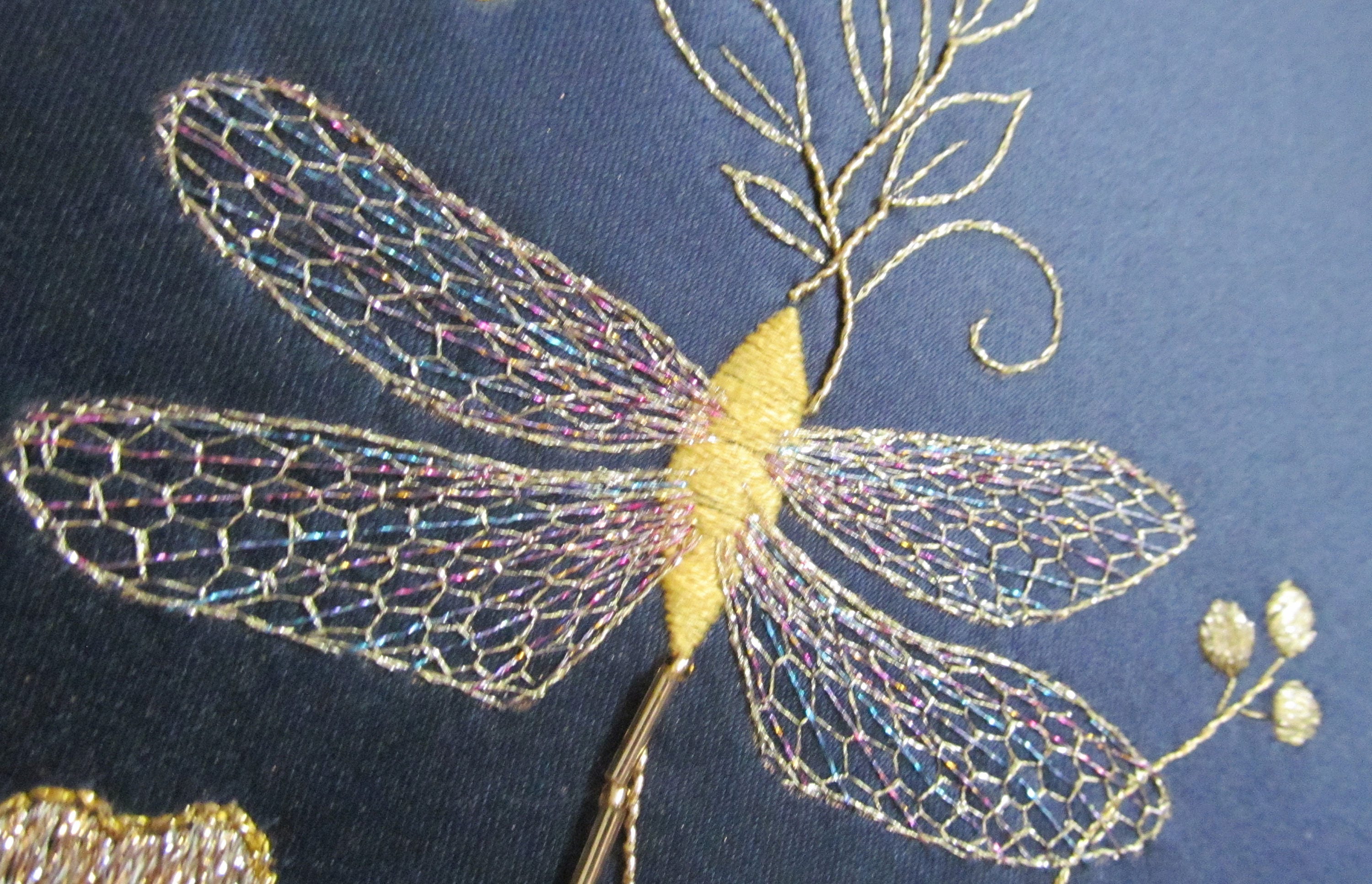 Goldwork Embroidery Kit - Tara Dragonfly - Etsy