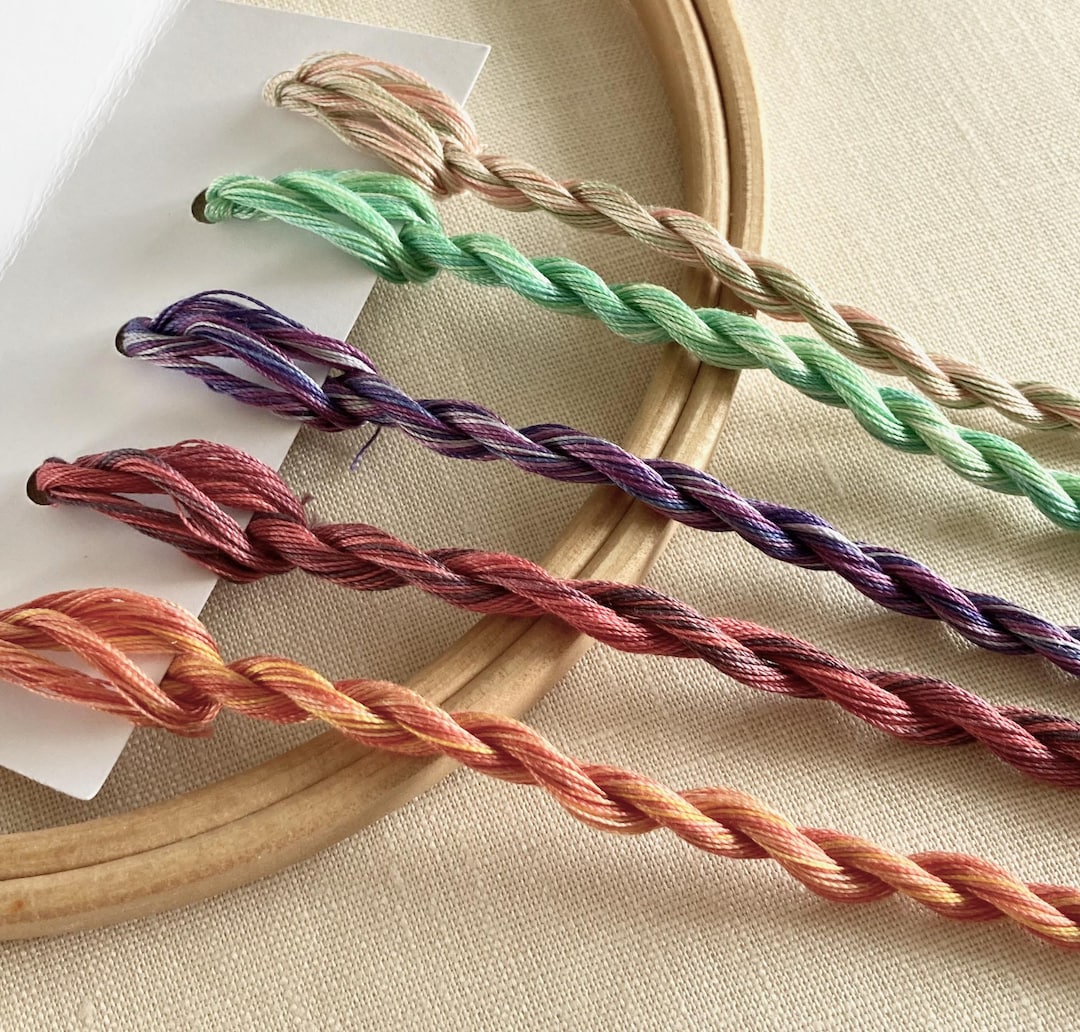 Variegated Cotton Hand Embroidery Thread Fine Perle 16 Five Highland ...
