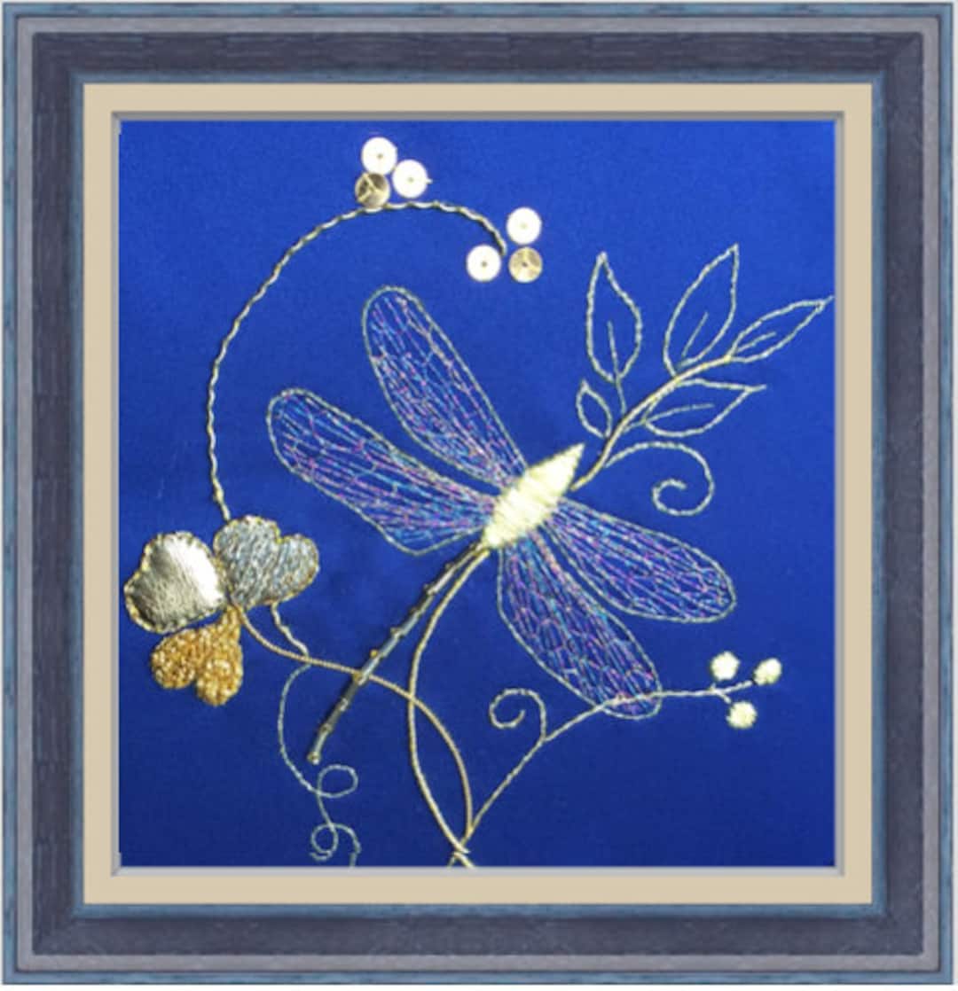 Goldwork Embroidery Kit Tara Dragonfly - Etsy UK