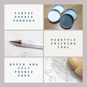 Embroidery Pounce Kit, Embroidery Image Transfer Kit, Quilting Design ...