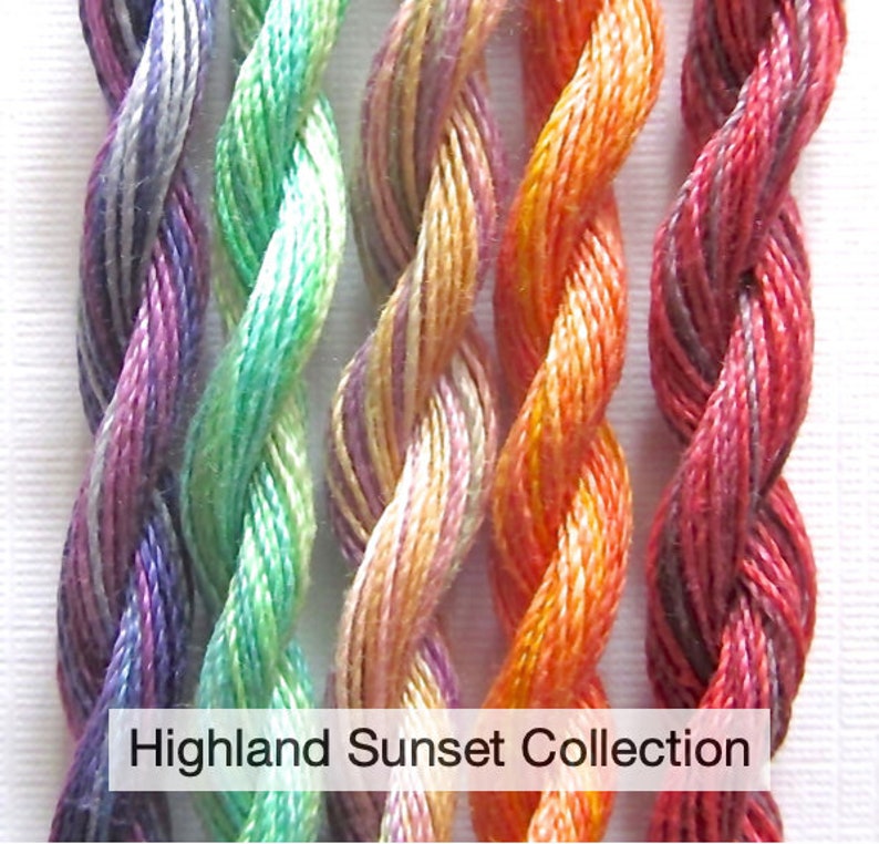 Variegated Cotton Hand Embroidery Thread Fine Perle 16 Five Highland ...