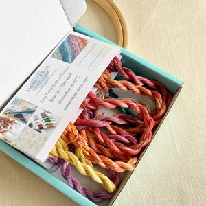 Variegated Cotton Hand Embroidery Thread Fine Perle 16 in Five Violet ...