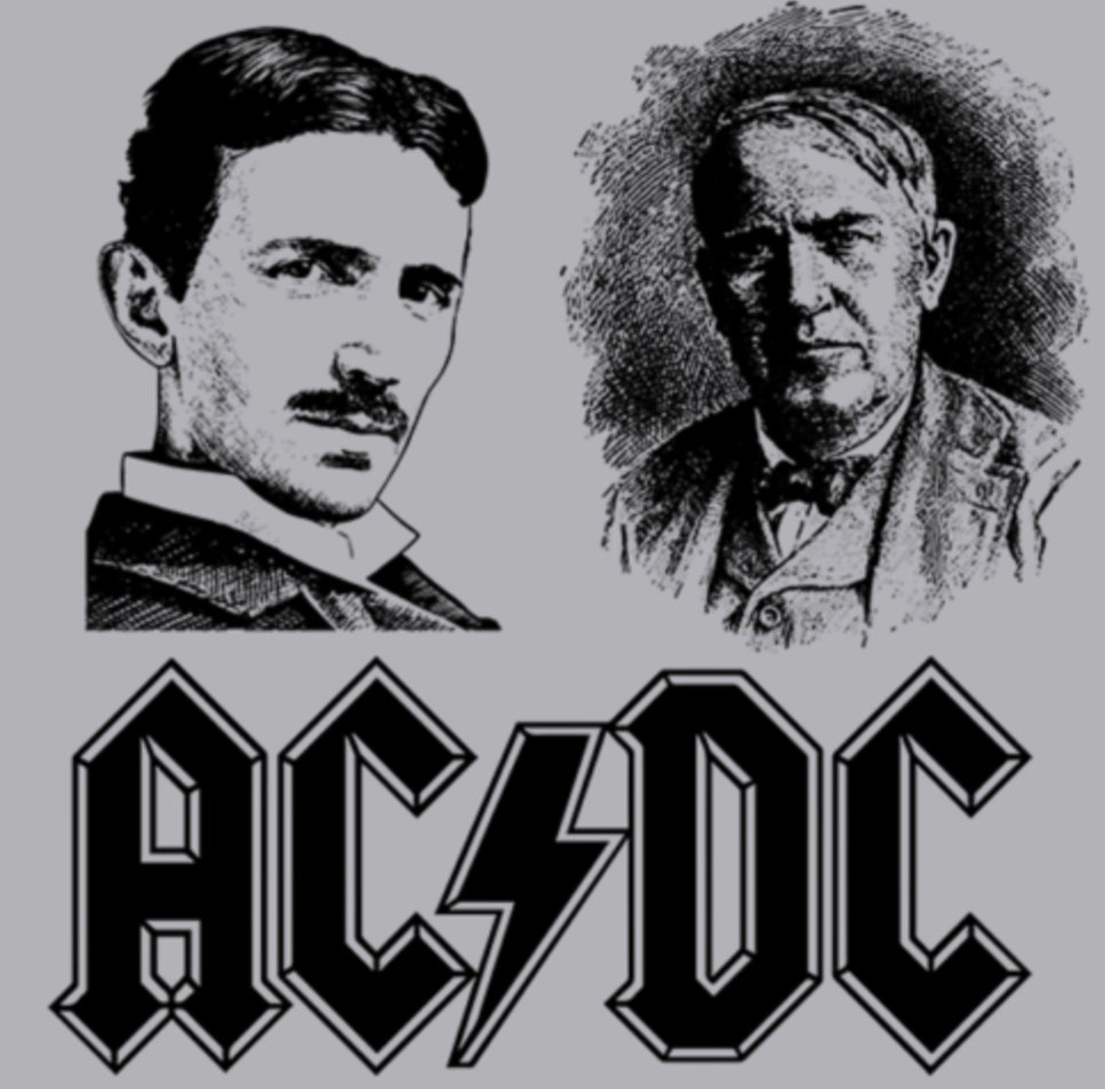 ACDC Tour Nikola Tesla Thomas Edison Gift Physics US Genius Weird ...