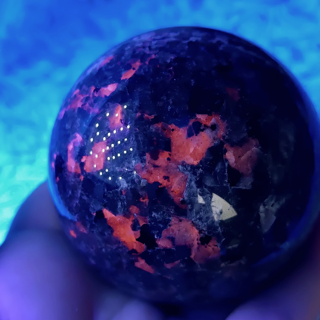 Yooperlite Sodalite Round Collectible Ball Sphere Grey Brown ...