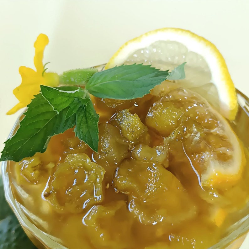 CUCUMBER Jam With Lemon Rare Jam, Unique Flavor, Organic Handmade ...