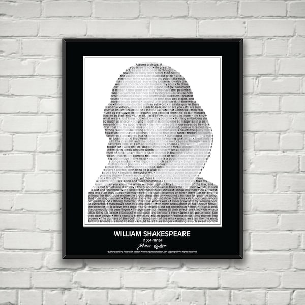 Shakespeare Poster - Etsy