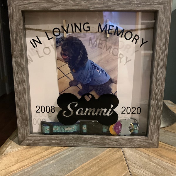 Dog Memory Shadow Box Svg - Etsy
