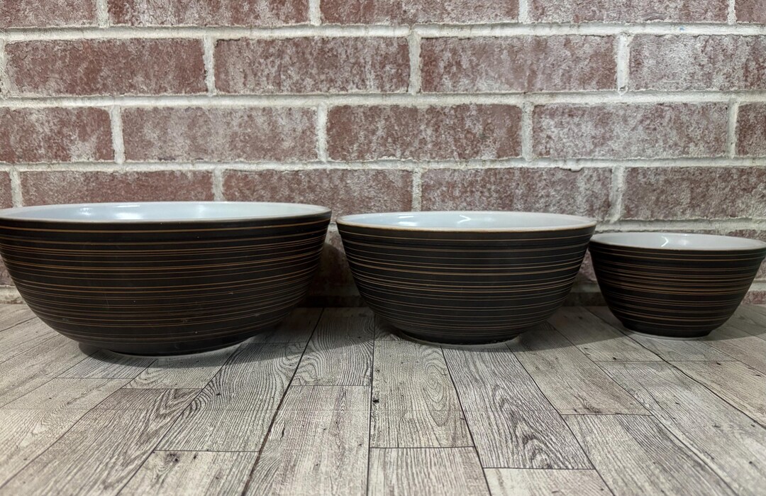Pyrex TERRA Striped Mixing Bowl Selection | 401 | 403 | 404 | 1960’s - Etsy