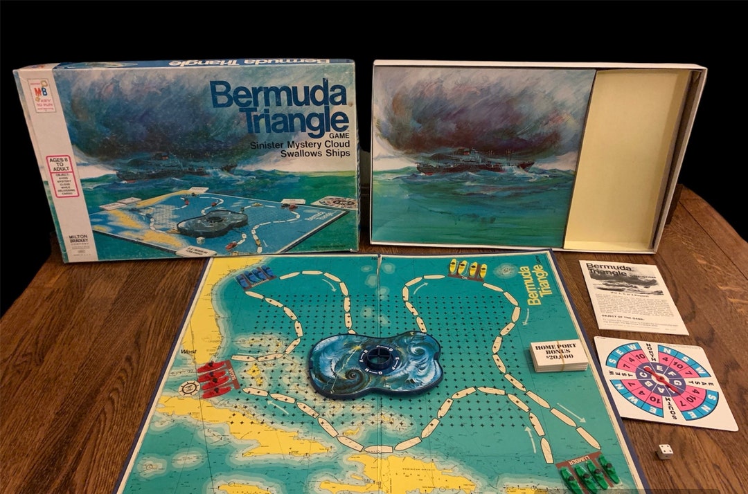 Vintage Milton Bradley bermuda Triangle Board Game, Complete, 1976 - Etsy