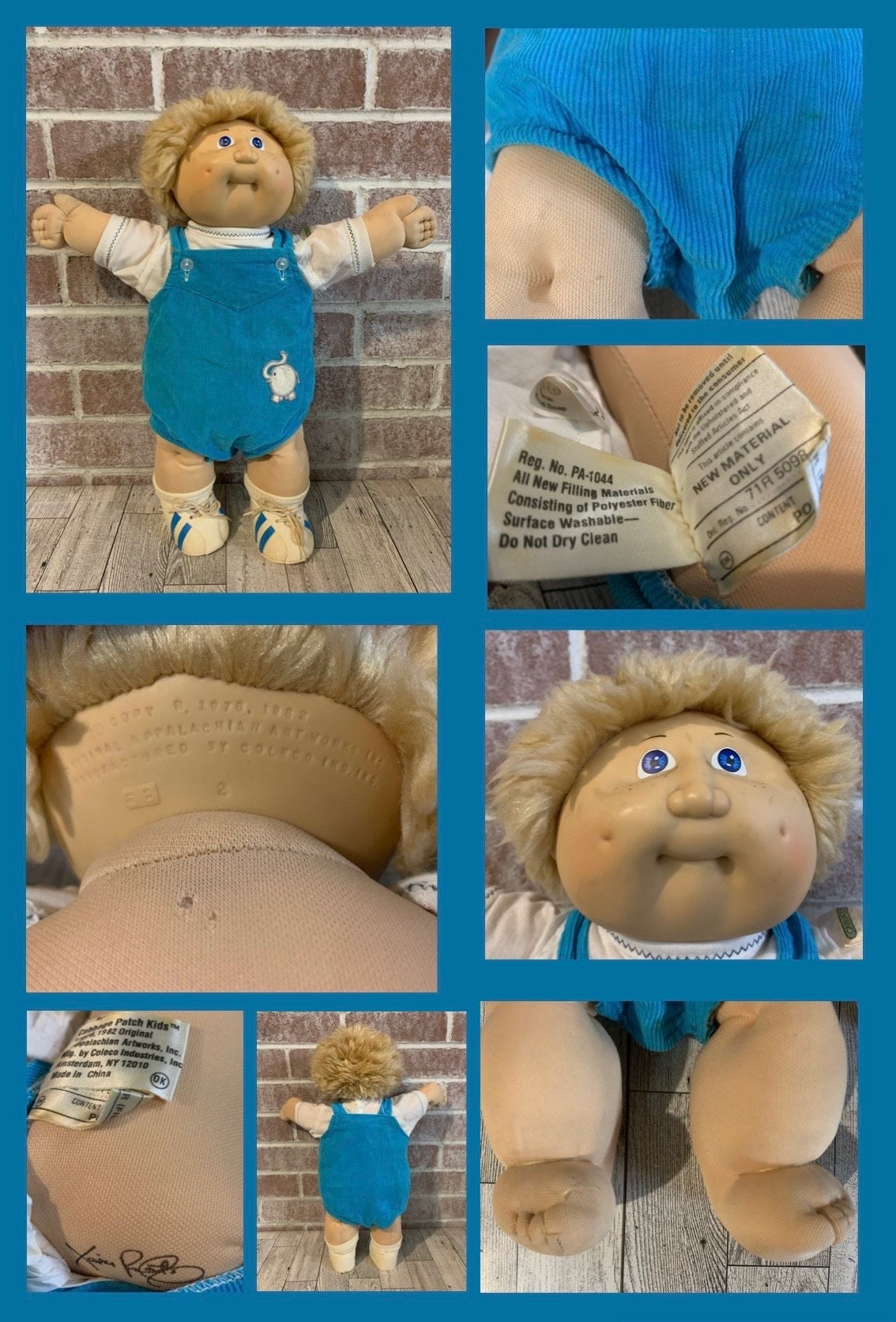 Coleco Cabbage Patch Dolls Selection Freckled Kids Head Mold 2 1983 - Etsy