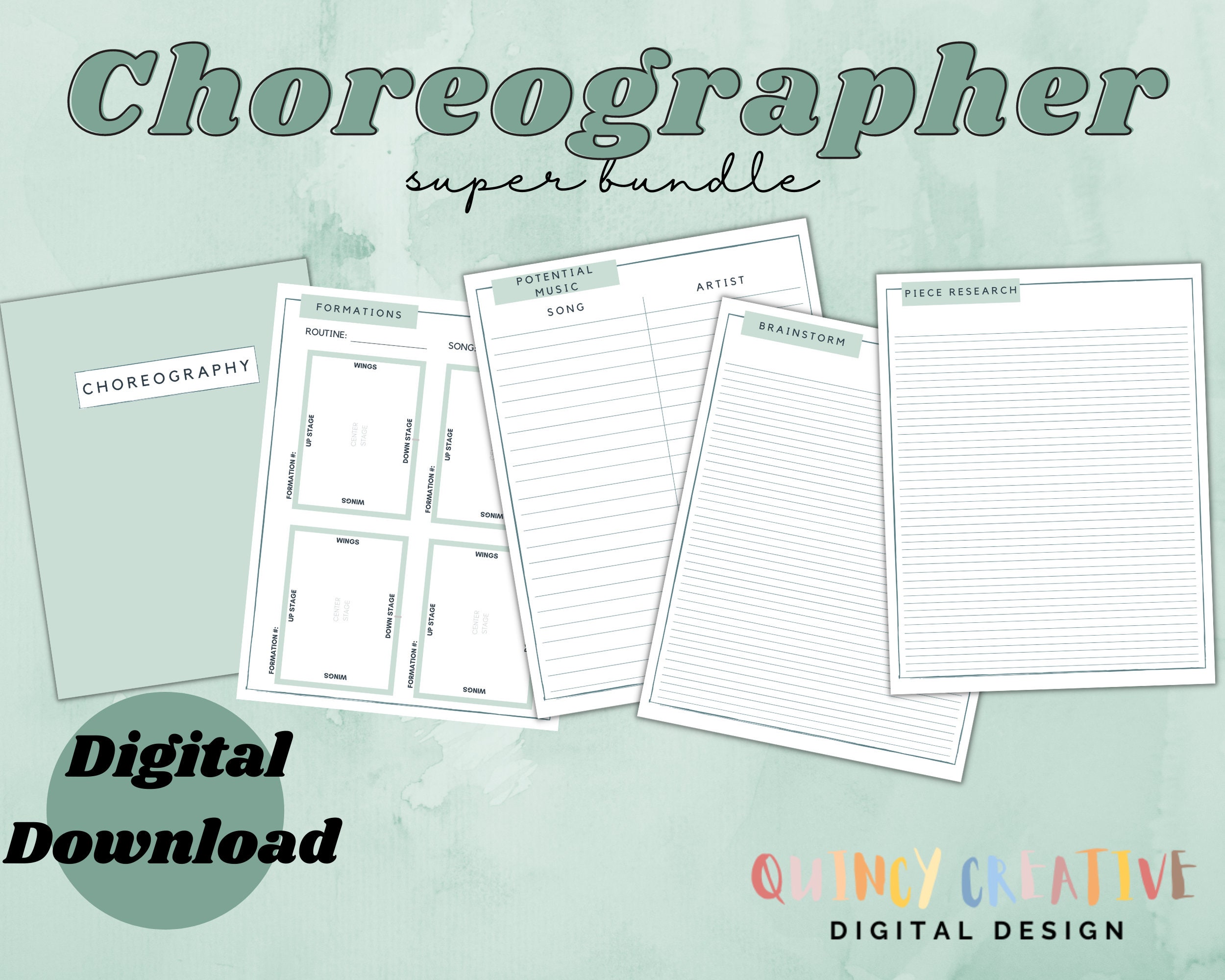 Choreographer Super Bundle/ Dance Teacher & Studio Owner Choreography ...