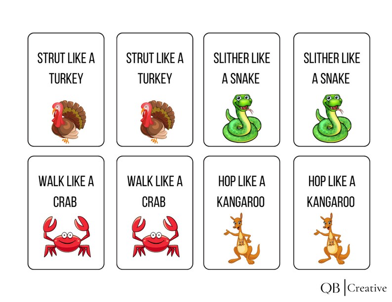 Animal Dance Matching Game! (for Pre-dance & Creative Movement Classes ...