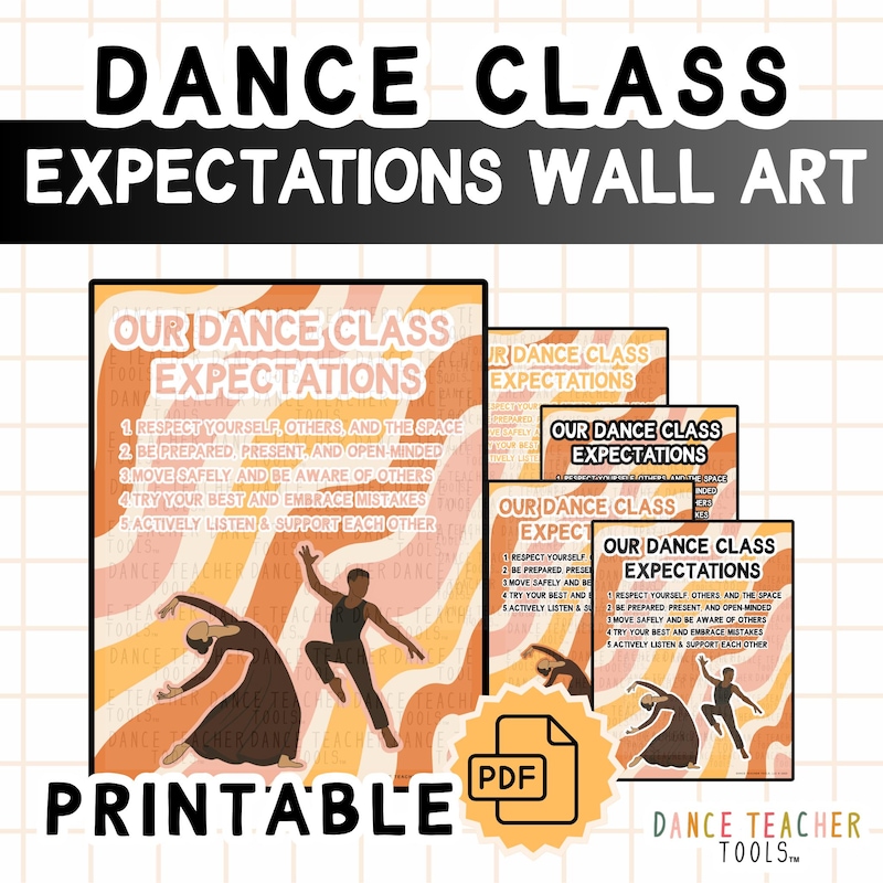 Dance class posters - Etsy Polska