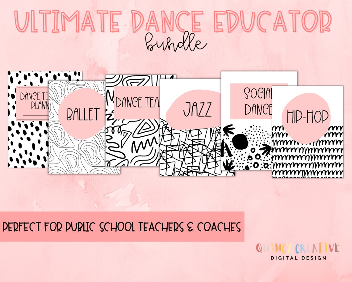Ultimate Dance Educator Bundle Pink 2025-2026 / Dance Teacher Planner ...