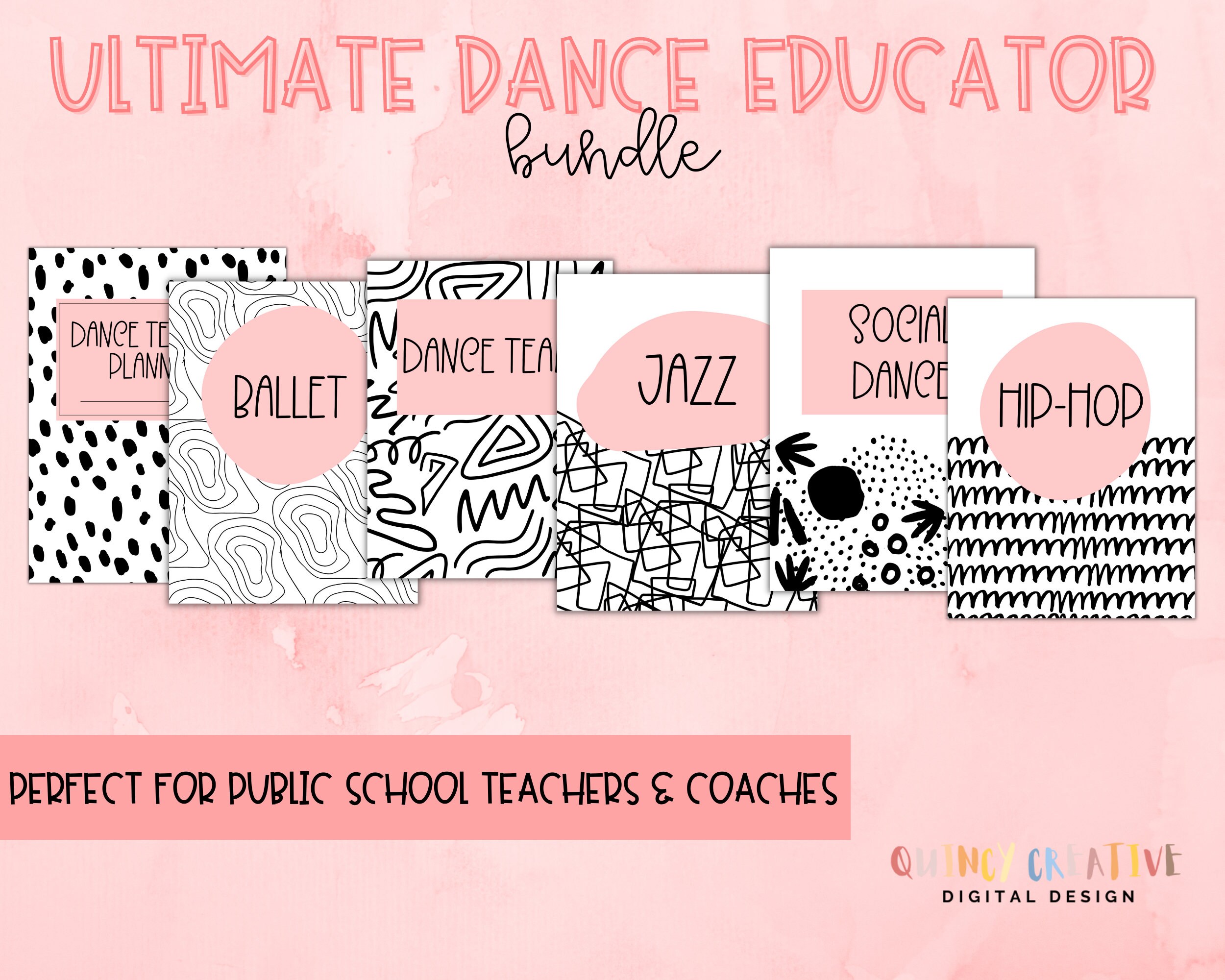 Ultimate Dance Educator Bundle Pink 2025-2026 / Dance Teacher Planner ...