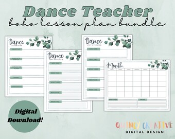 Dance Lesson Plan | Etsy